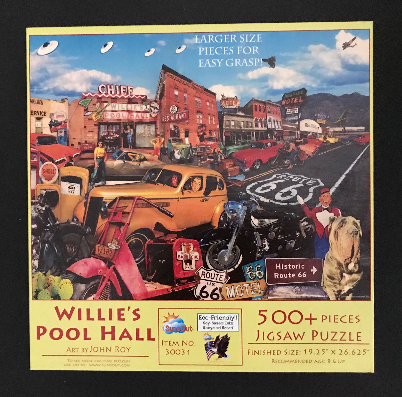 50215 - SunsOut - 19.25" x 26.625" - John Roy - Willie's Pool Hall ...