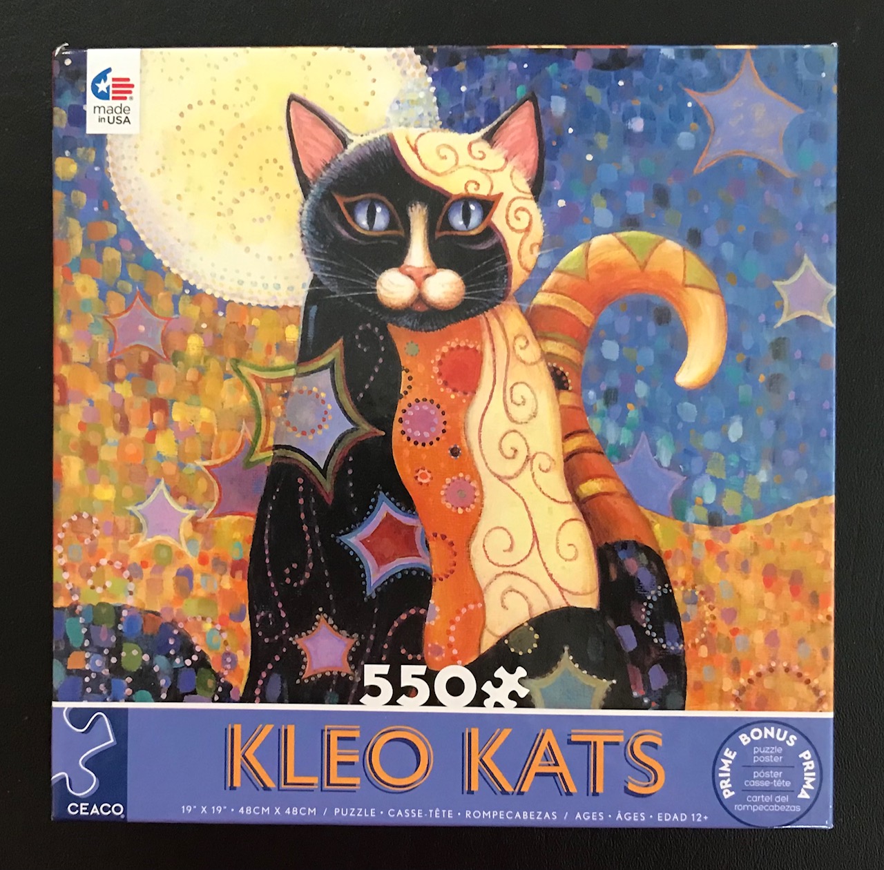 50160 - Ceaco- 19" x 19" - Marjorie Sarnat - Kleo Kats - 550 Piece ...