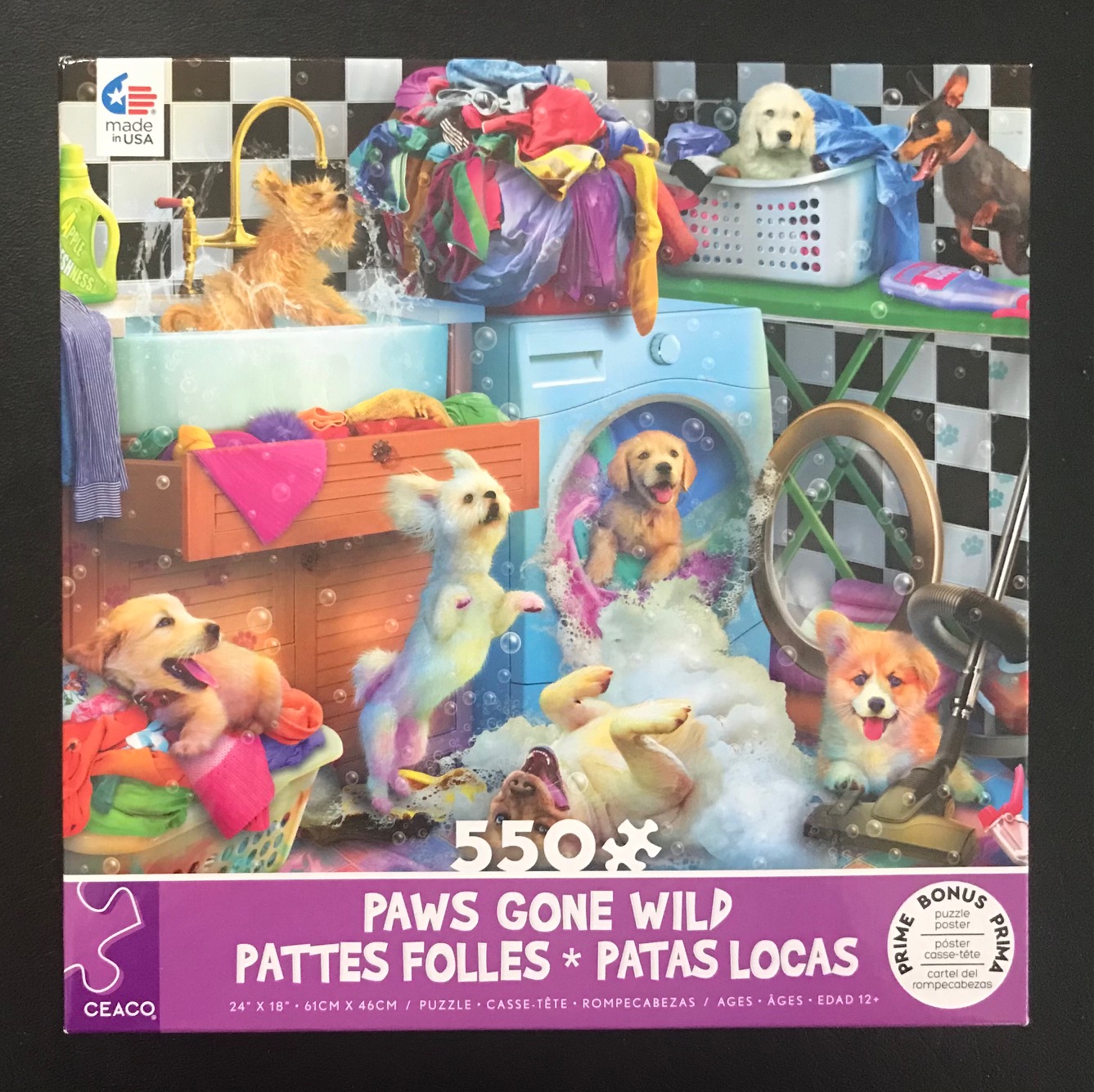 50146 - Ceaco - 24" x 18" - Eduard - Paws Gone Wild (Laundry Room ...