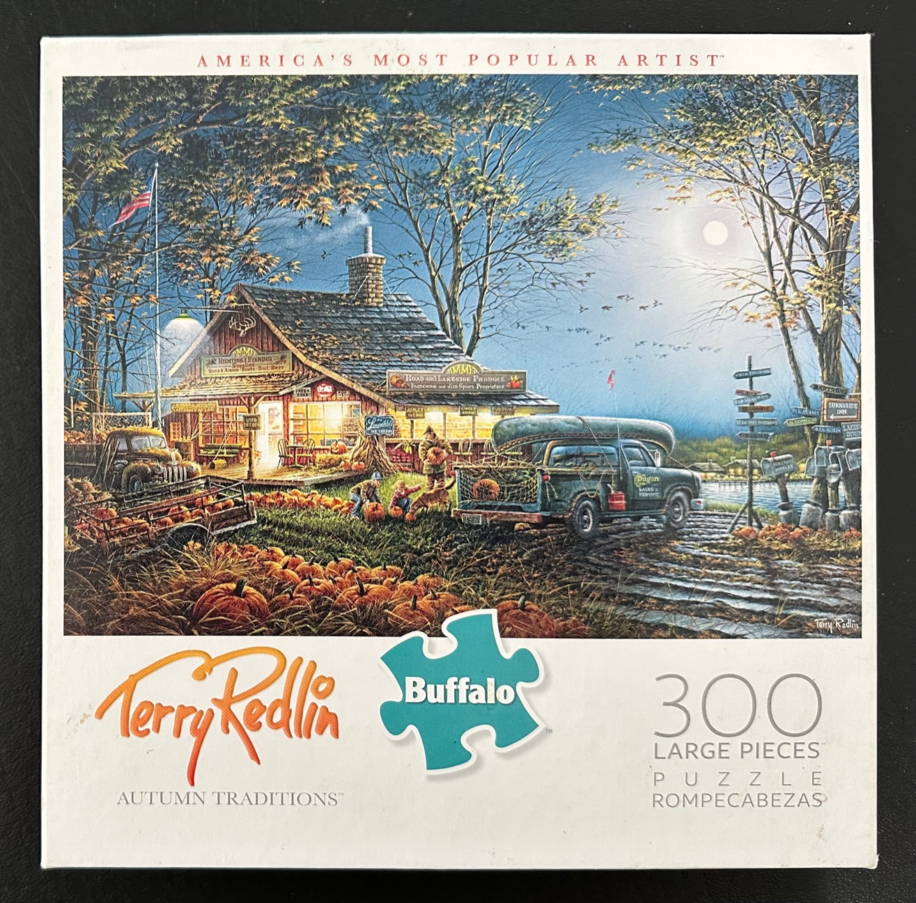 30535 - Buffalo - 21.25" x 15" - Terry Redlin - Autumn Traditions - 300 ...