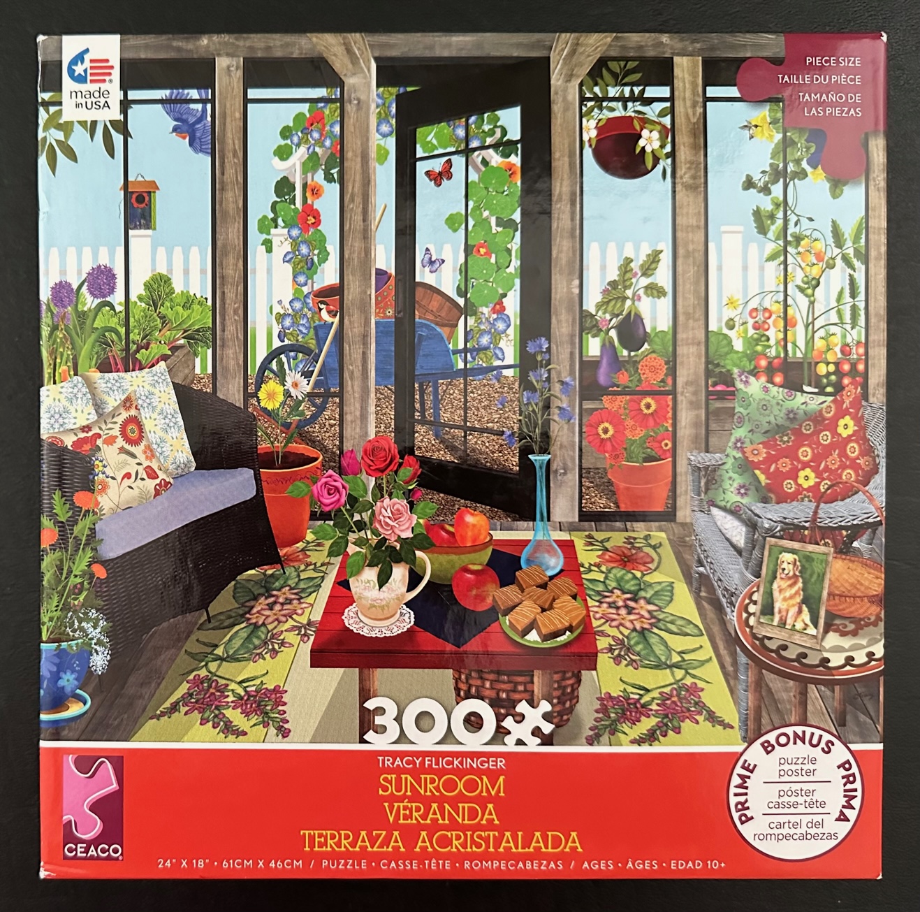 30562 - Ceaco - 24" x 18" - Tracy Flickinger - Sunroom - 300 Piece ...