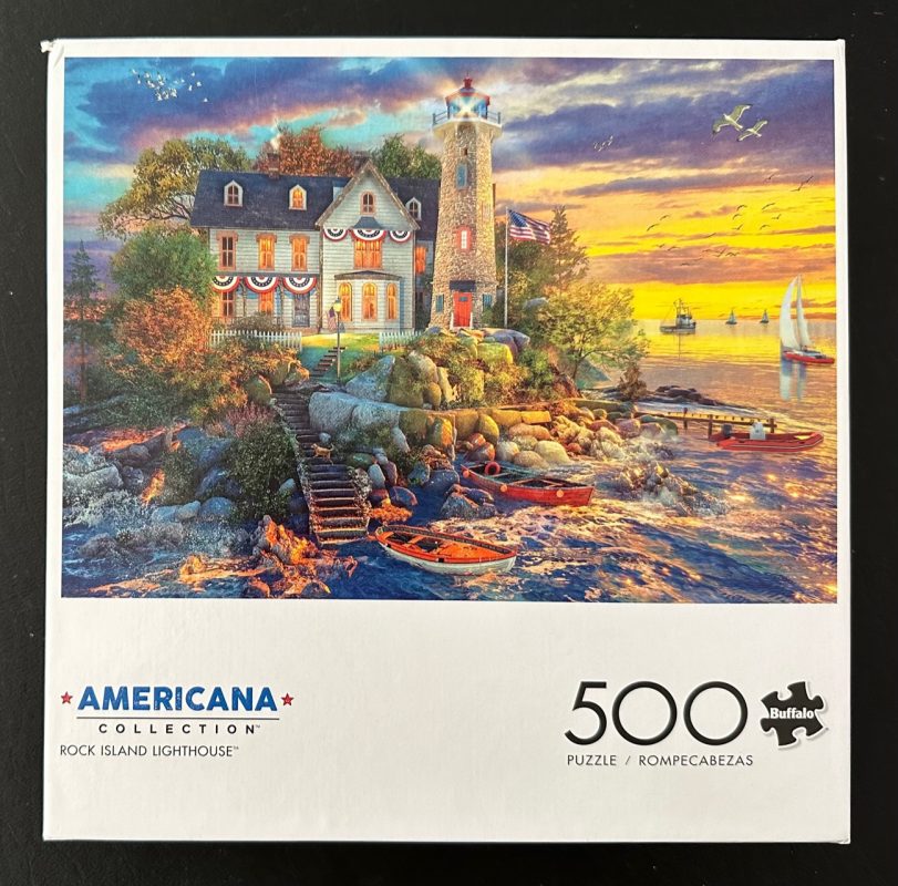 50193 - Buffalo - 21.25" x 15" - Americana - Rock Island Lighthouse ...
