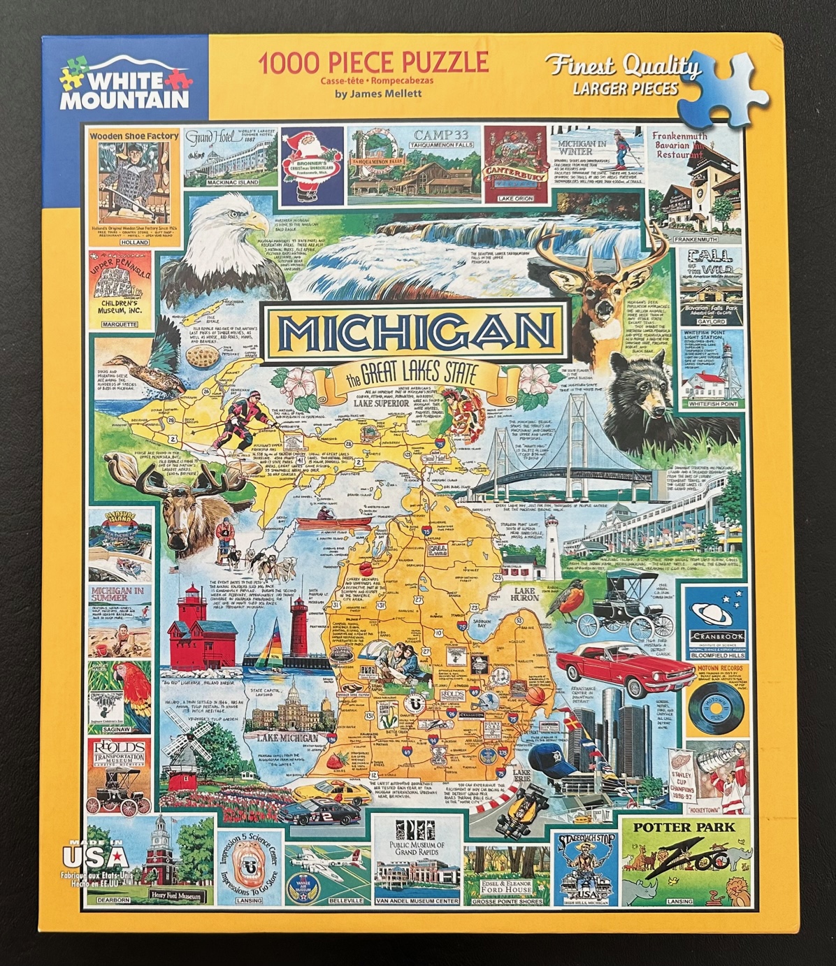 10398 - White Mountain - 24" x 30" - James Mellett - Michigan the Great ...