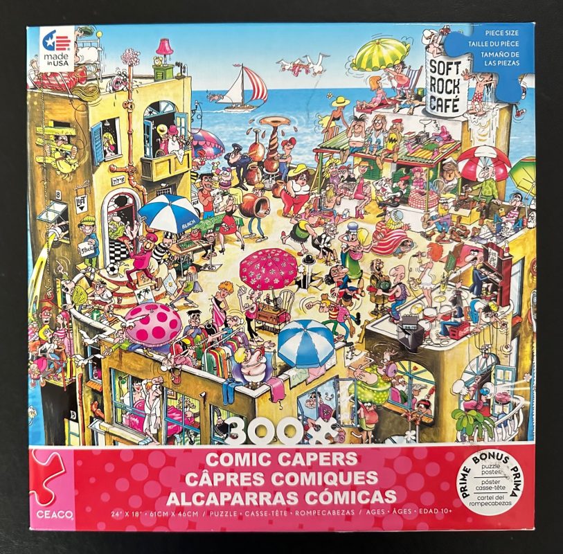 30287 - Ceaco - 24" x 18" - RJ Crisp - Comic Capers - 300 Piece - Puzzles on Wheels