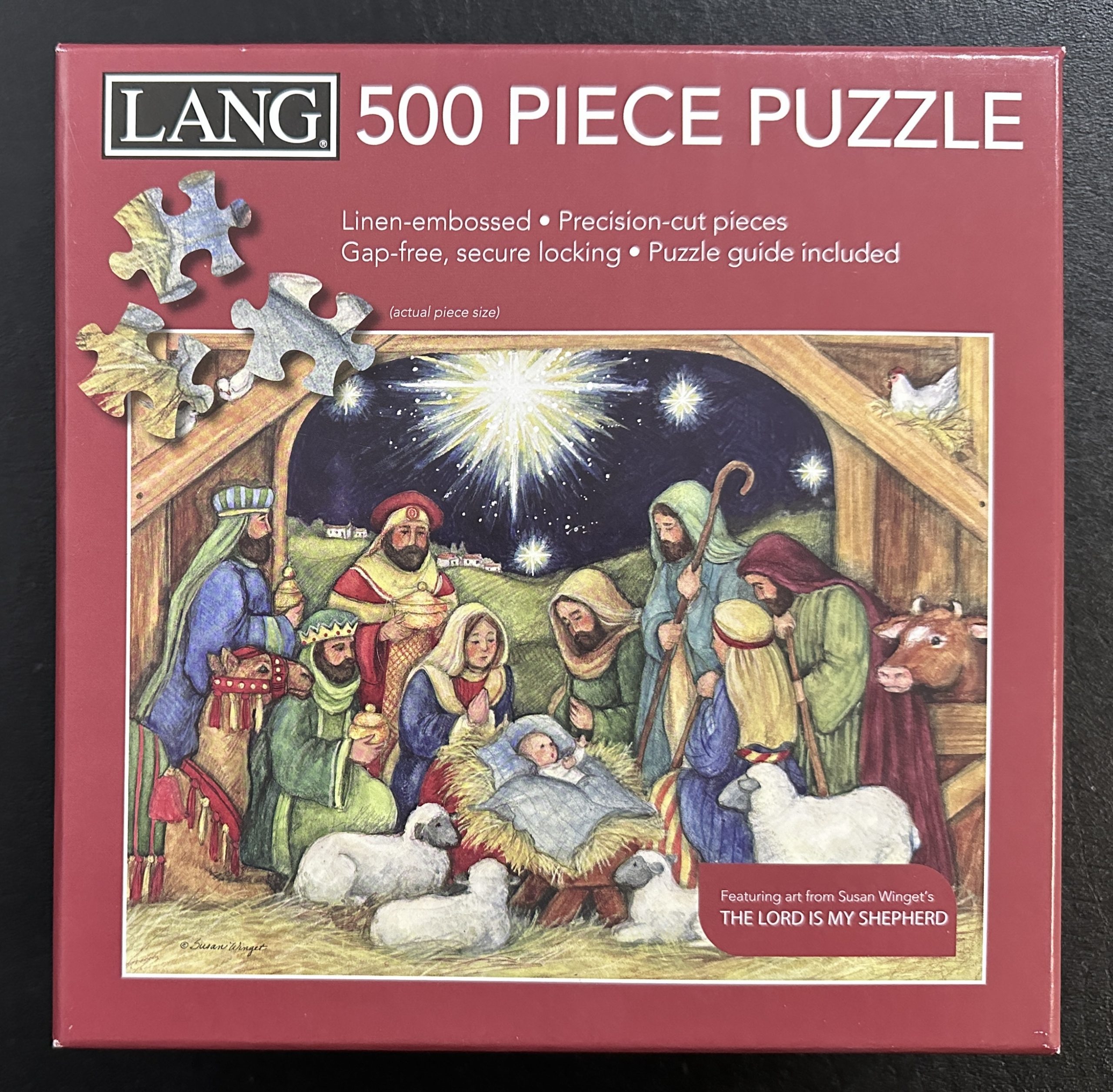 H5109 - Lang - 24" x 18" - Susan Winget - Nativity - 500 Piece ...