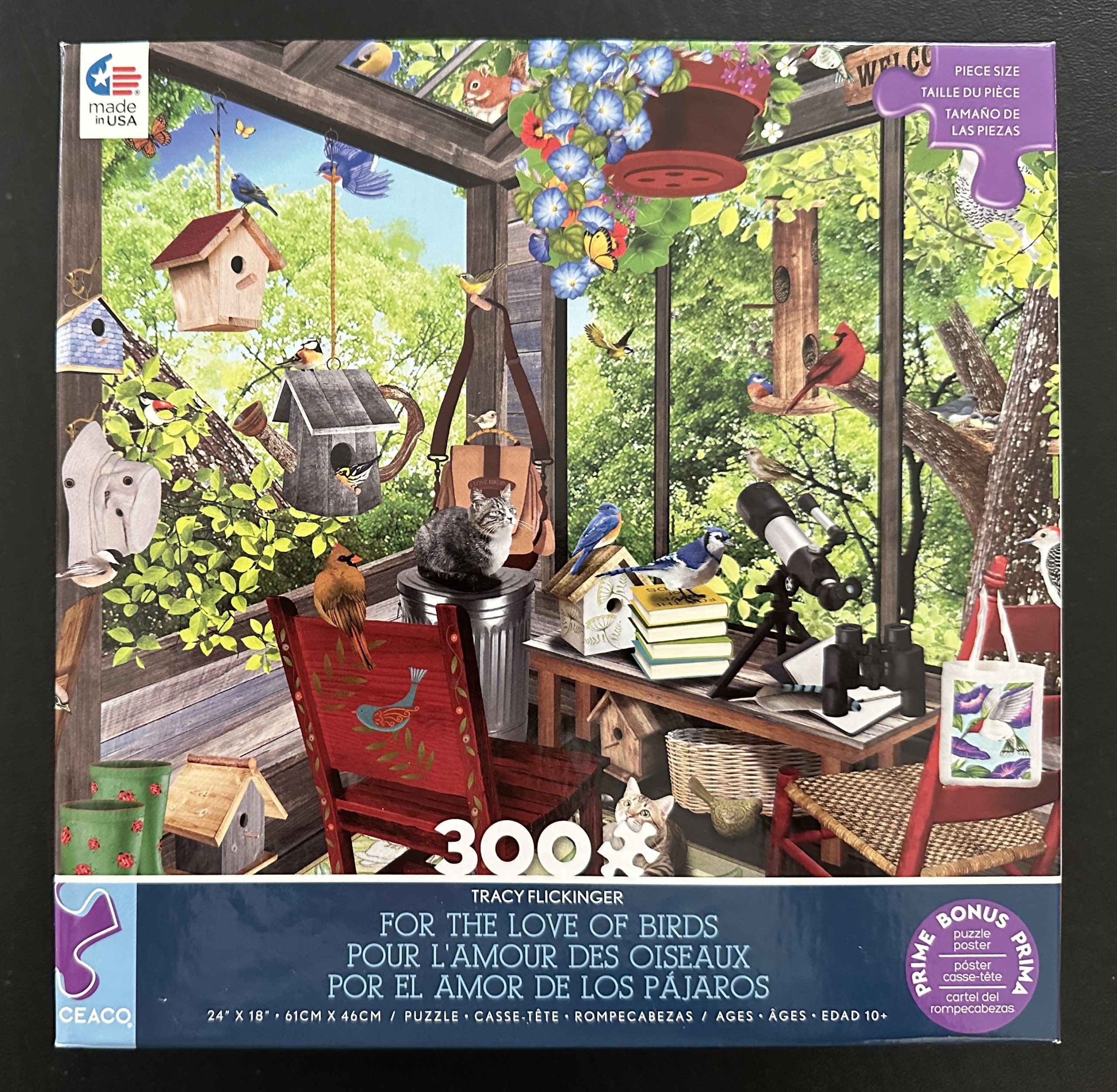 30474 - Ceaco - 24" x 18" - Tracy Flickinger - For The Love of Birds ...