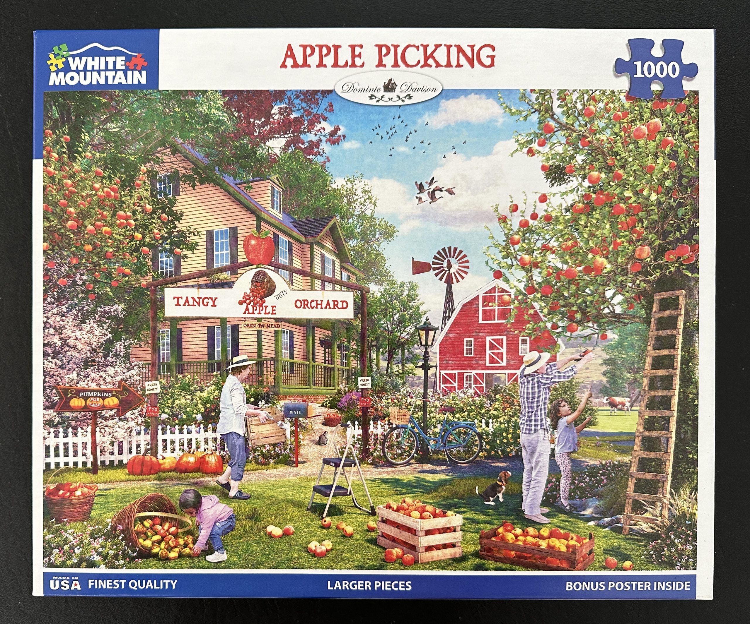 10117 - White Mountain - 24" x 30" - Dominic Davison - Apple Picking ...