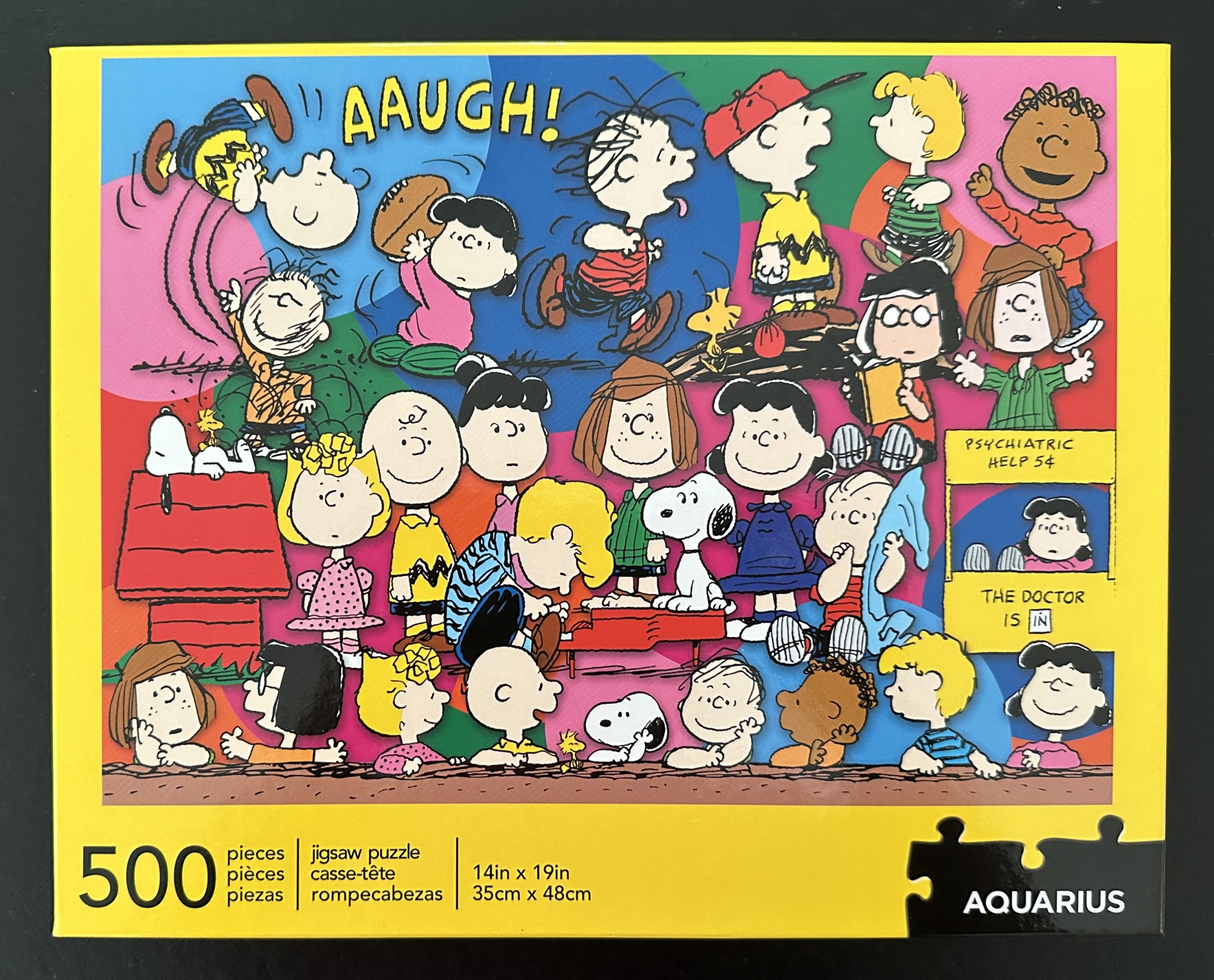 50723 - Aquarius - 14" x 19" - Peanuts Cast - 500 Piece - Puzzles on Wheels