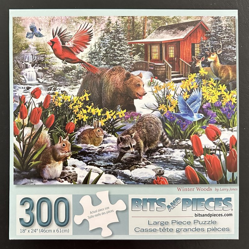 30468 - Bits and Pieces - 18" x 24" - Larry Jones - Winter Woods - 300 ...