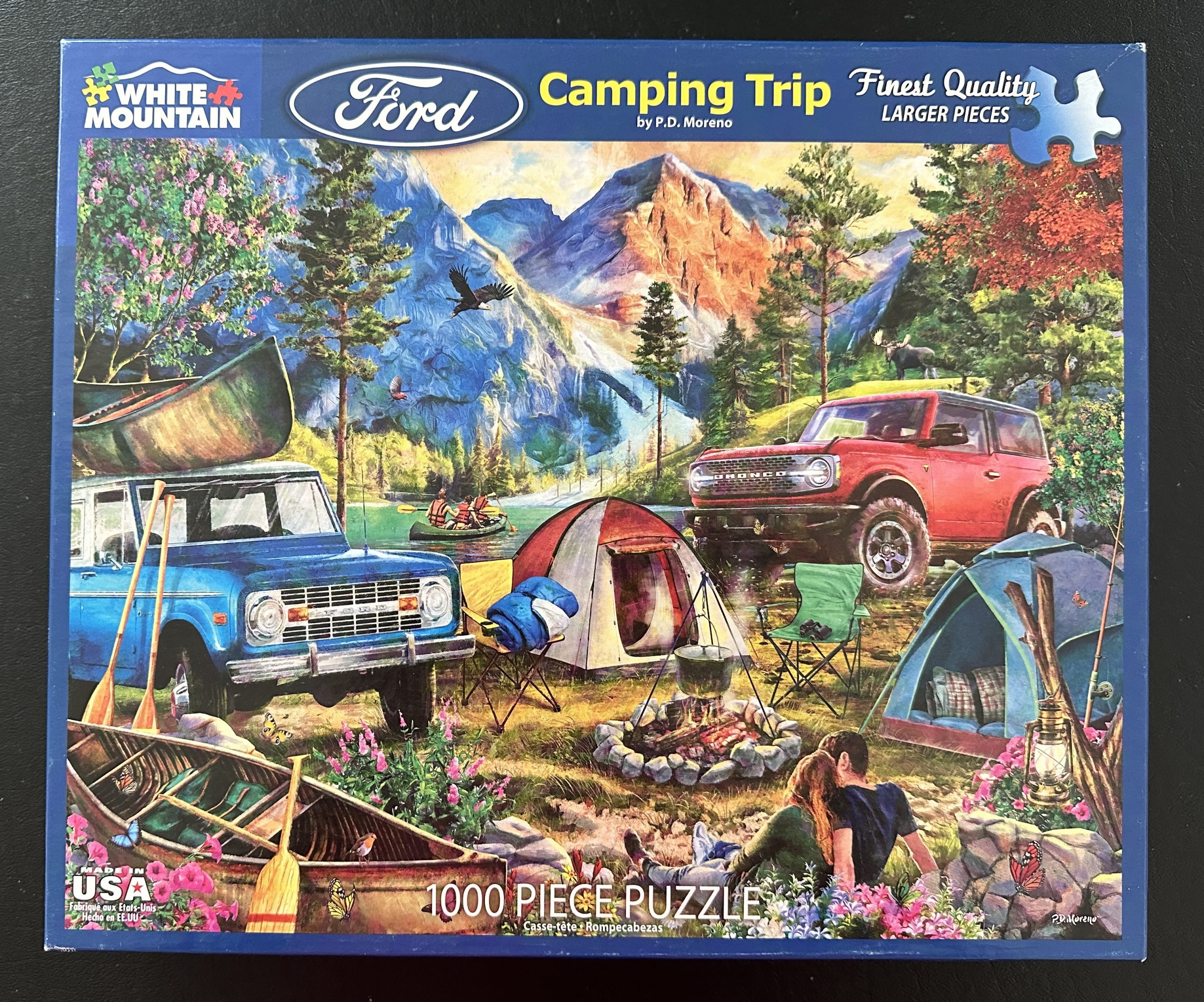10925 - White Mountain - Ford - 24" x 30" - P.D. Moreno - Camping Trip ...